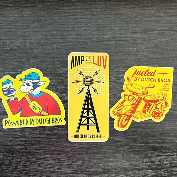 Dutch Bros | Other | Dutch Bros Power Pack Stickers | Poshmark